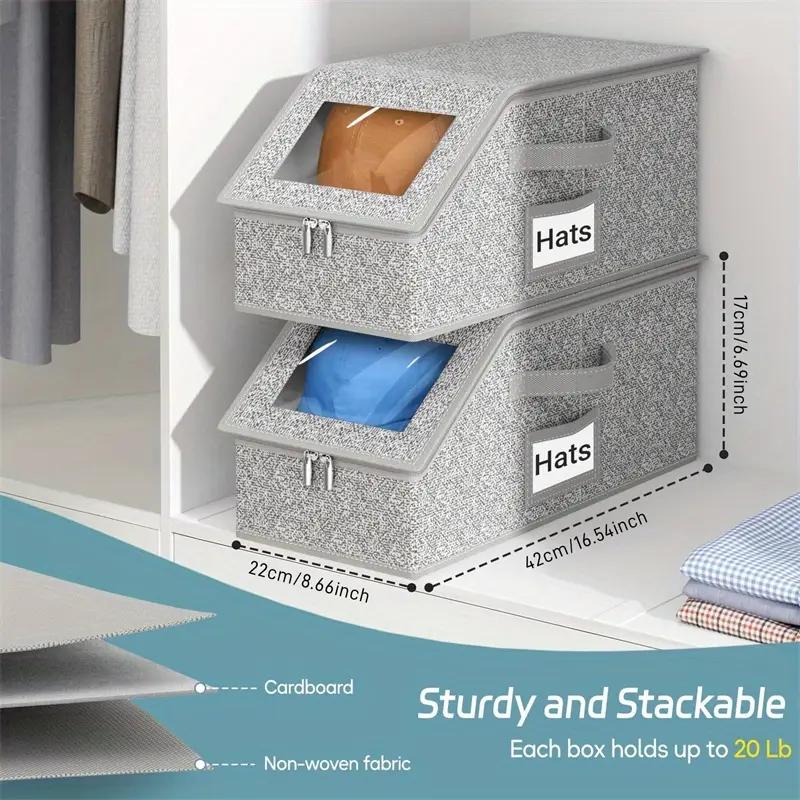 📢📢50% OFF !! ⏰🌟Stackable storage boxes for baseball caps – sowhatbuy